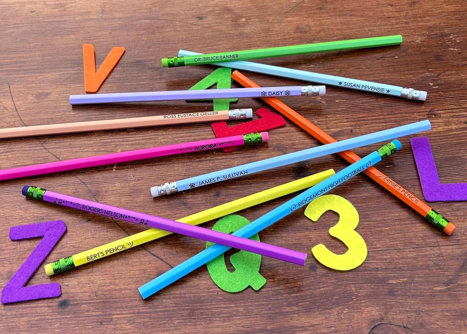 PASTEL LAVENDER, Custom Pencils, Personalized Pencils, Engraved Pencils ...