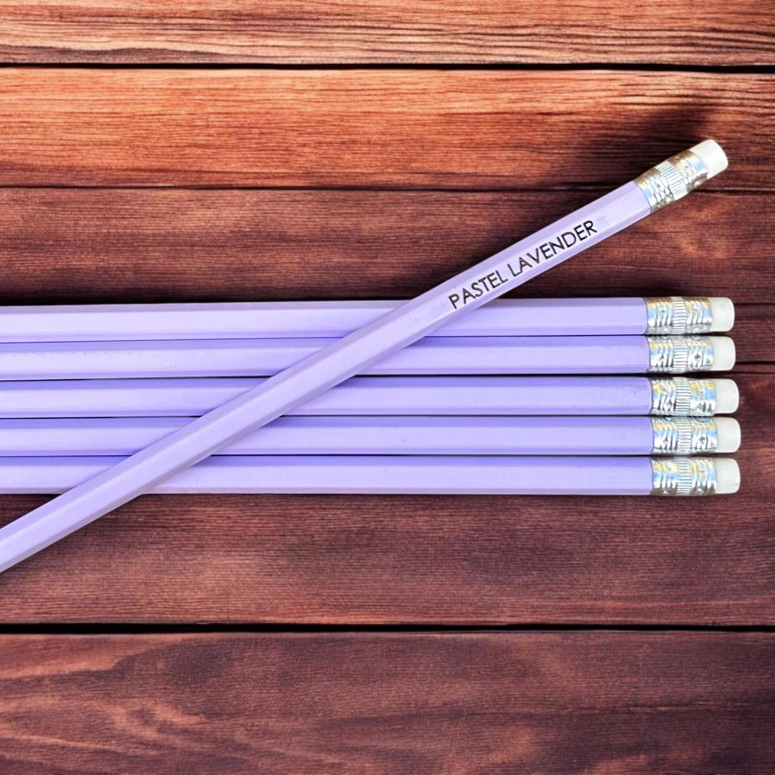 PASTEL LAVENDER, Custom Pencils, Personalized Pencils, Engraved Pencils ...