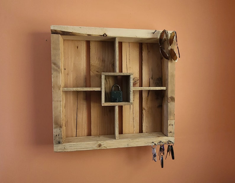 Trinket Display Shelf - Recycled Pallet Wood - Etsy