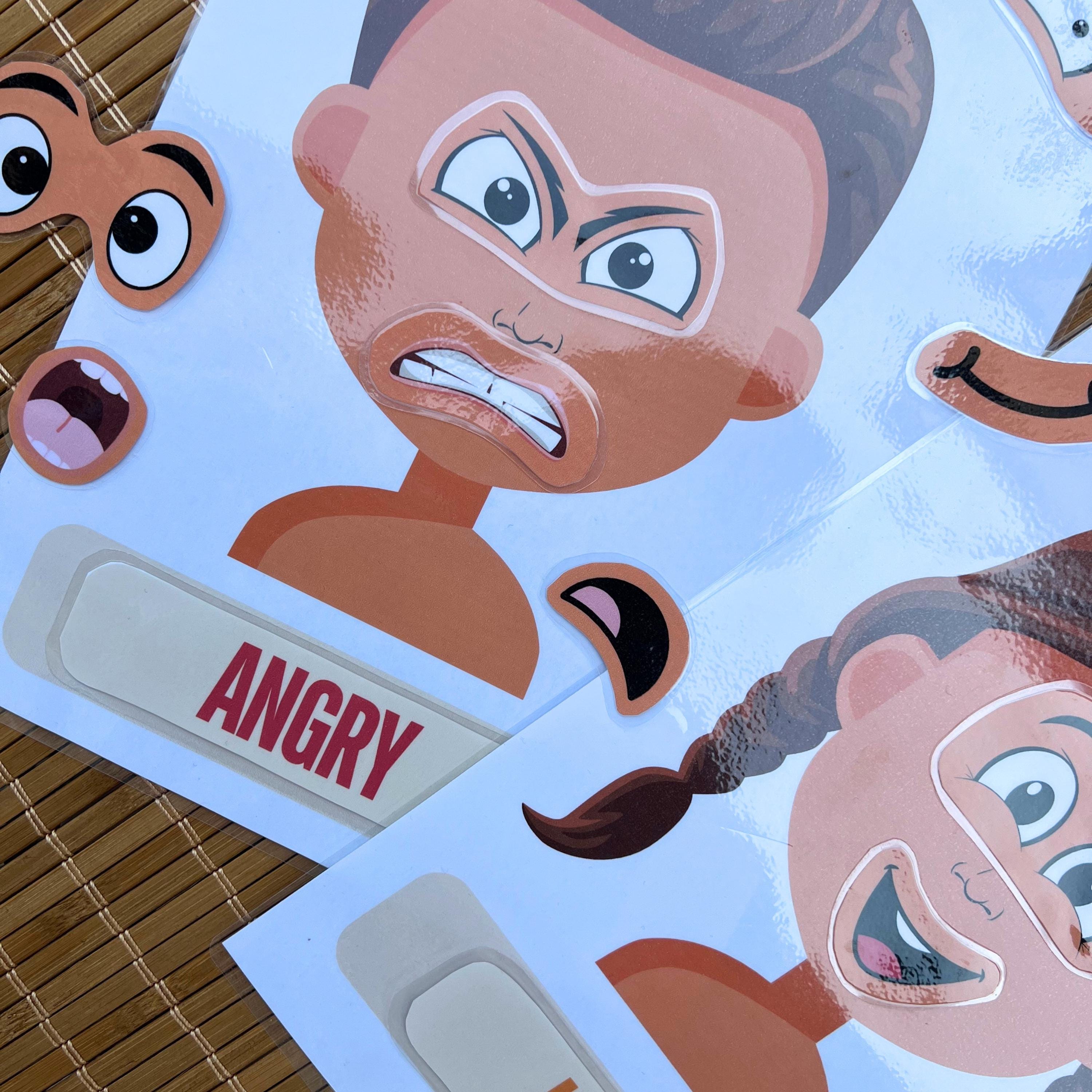 Emotional Activities for Kids - 7 Facial Expressions - Etsy