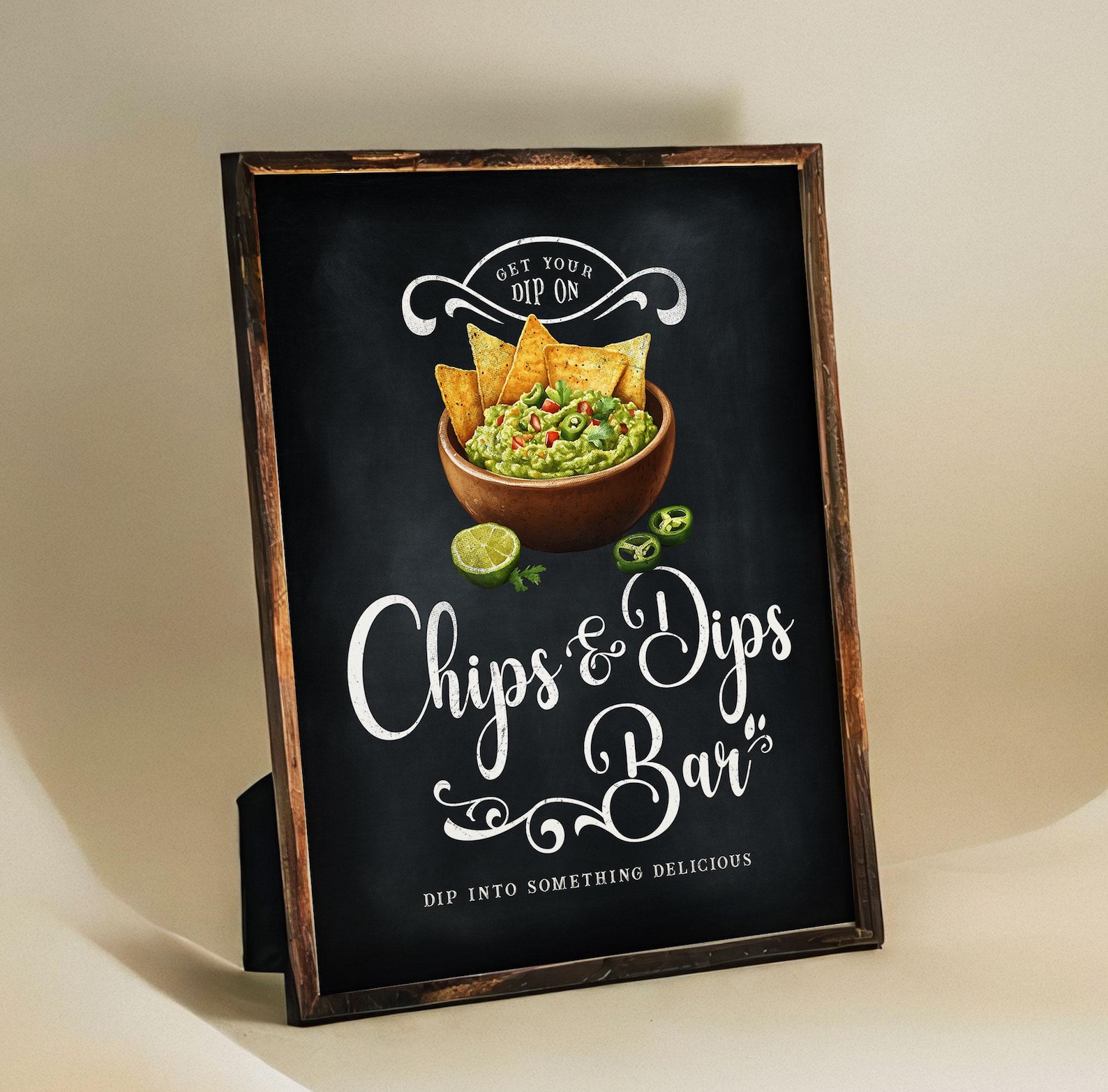 Chips & Dips Bar Sign – Chalkboard Printable (digital File) - Etsy