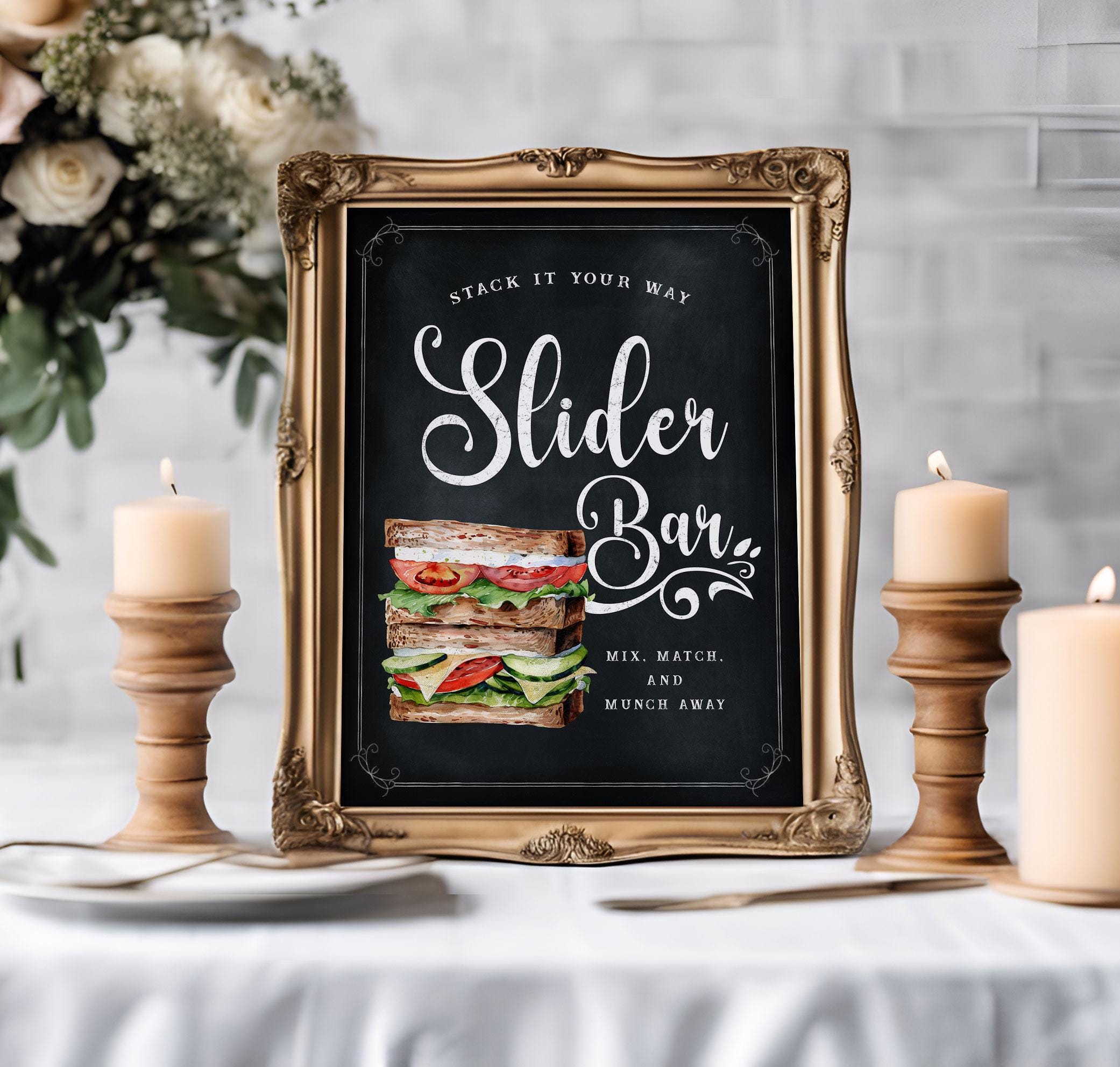 Slider Bar - Slider Station Sign - Chalkboard - Printable - Digital ...