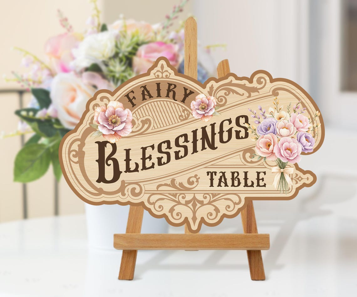 Fairy Garden Cards & Gifts Sign - Fairy Blessings Table - Fairyland ...