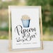 Popcorn Bar - Popcorn Station Sign - Minimalist - Printable - Digital ...