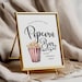 Popcorn Bar - Popcorn Station Sign - Minimalist - Printable - Digital ...