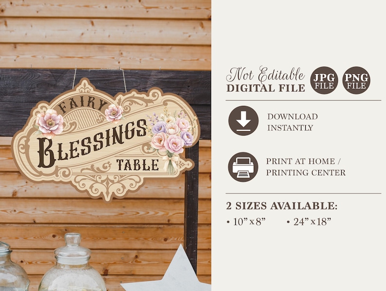 Fairy Garden Cards & Gifts Sign - Fairy Blessings Table - Fairyland ...