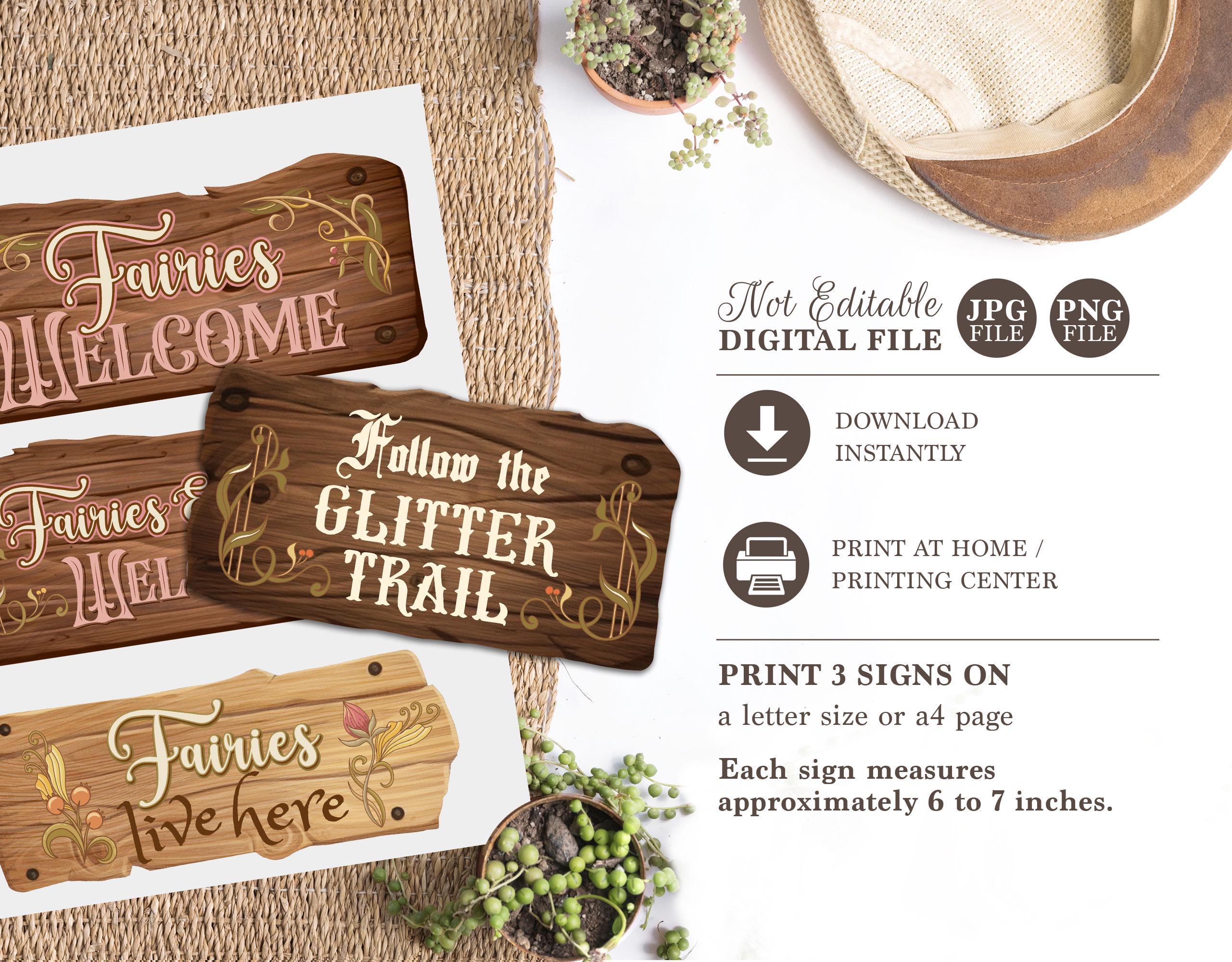 Fairy Garden Welcome Sign – Enchanted Forest Decor (digital File) - Etsy