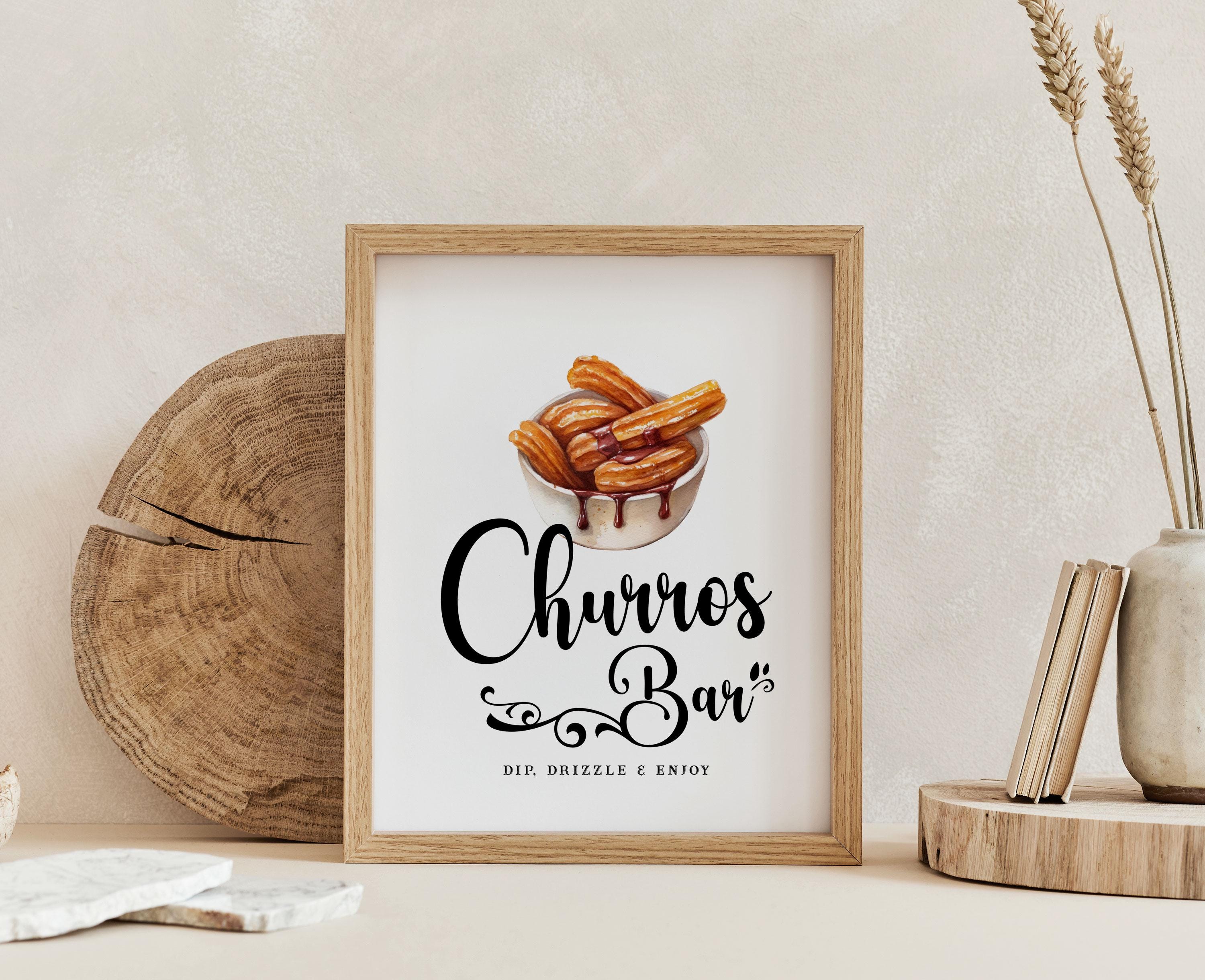 Churros Bar - Churros Station Sign - Minimalist - Printable - Digital ...