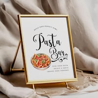 Pasta Bar - Pasta Station Sign - Chalkboard - Printable - Digital File ...