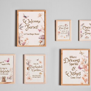 Fairy Garden Signs – Enchanted Decor Prints (digital File) - Etsy