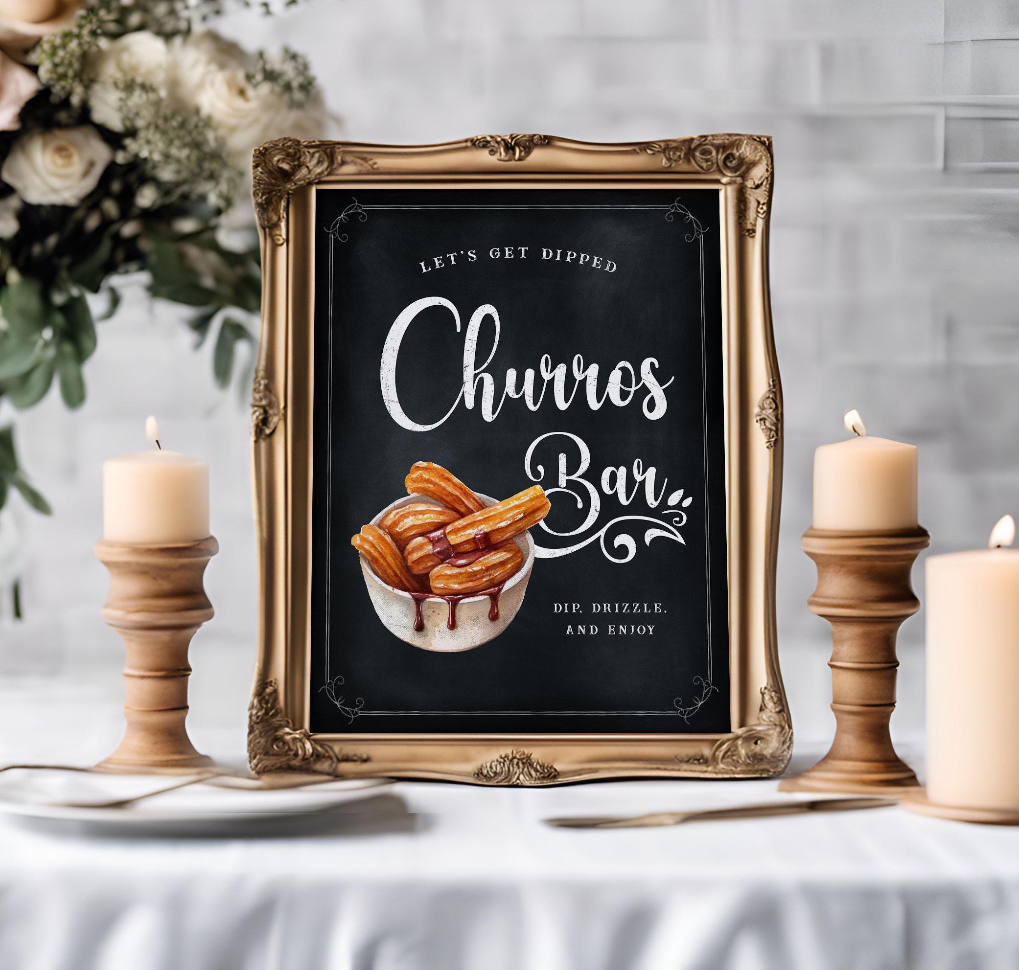 Churros Bar - Churros Station Sign - Chalkboard - Printable - Digital ...