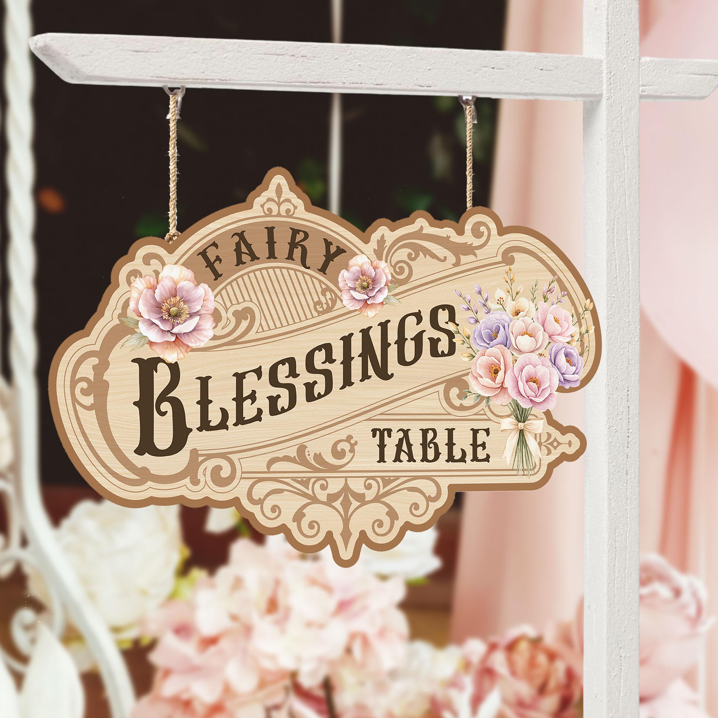 Fairy Garden Cards & Gifts Sign - Fairy Blessings Table - Fairyland ...