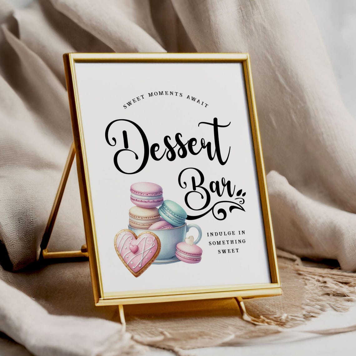 Dessert Bar - Dessert Station Sign - Minimalist - Printable - Digital ...