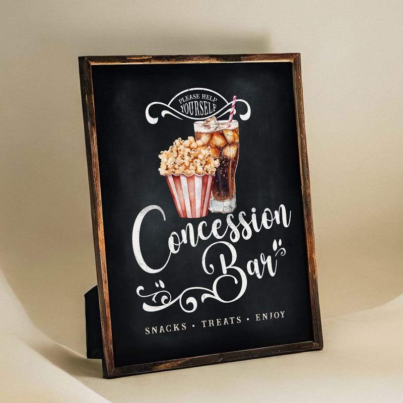 Concession Stand Sign - Etsy