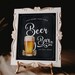 Beer Bar - Cheers and Beer Sign - Chalkboard - Printable - Digital File ...
