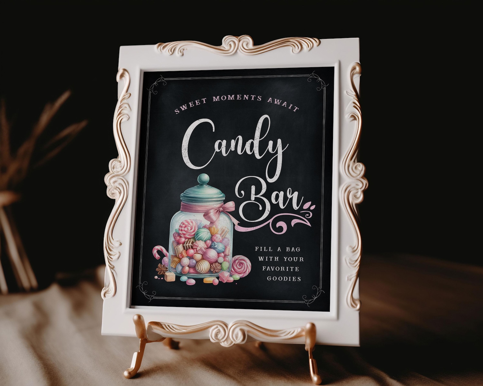Candy Bar - Candy Station Sign - Chalkboard - Printable - Digital File ...