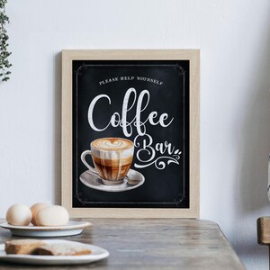 Coffee Bar - Coffee Station Sign - Chalkboard - Printable - Digital ...