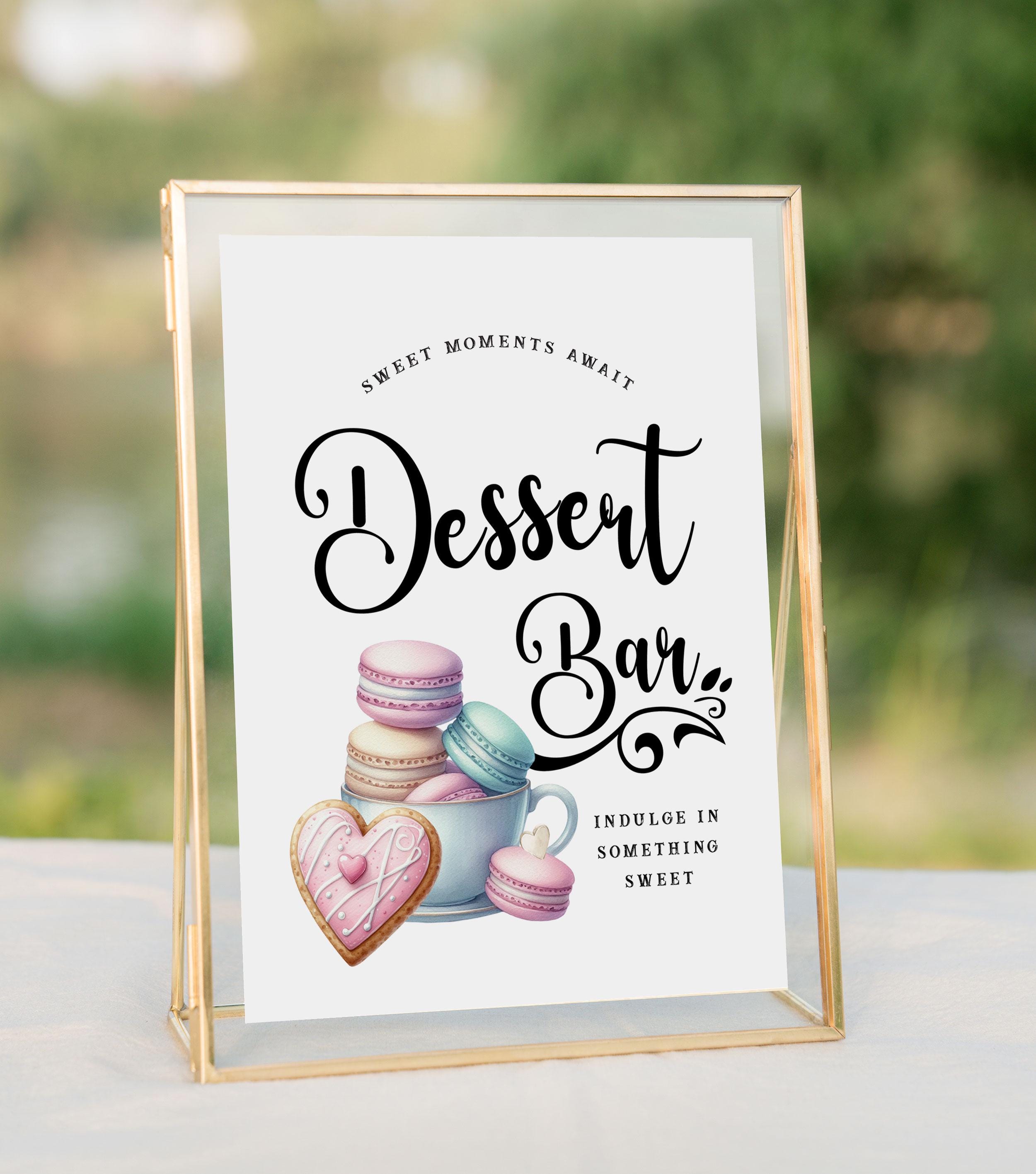Dessert Bar - Dessert Station Sign - Minimalist - Printable - Digital ...