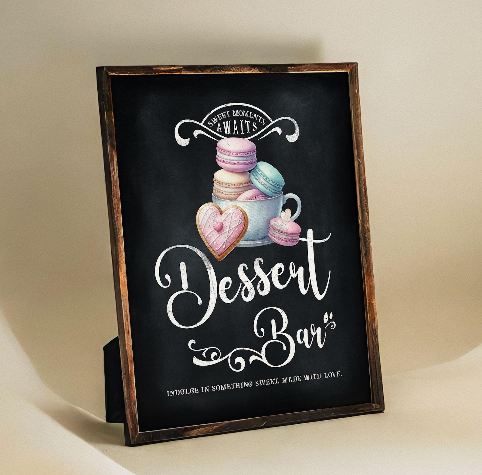 Dessert Bar - Dessert Station Sign - Chalkboard - Printable - Digital ...