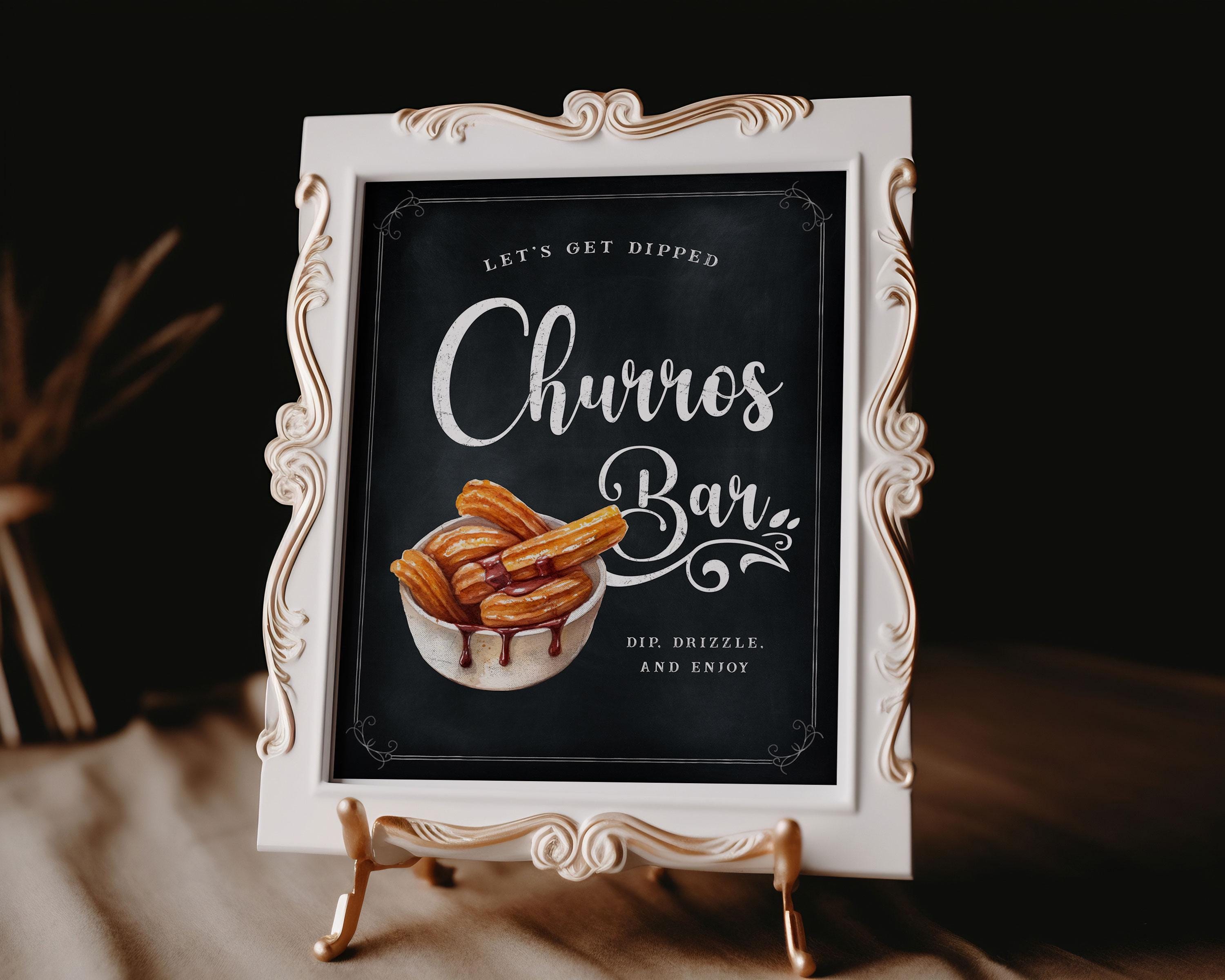 Churros Bar - Churros Station Sign - Chalkboard - Printable - Digital ...