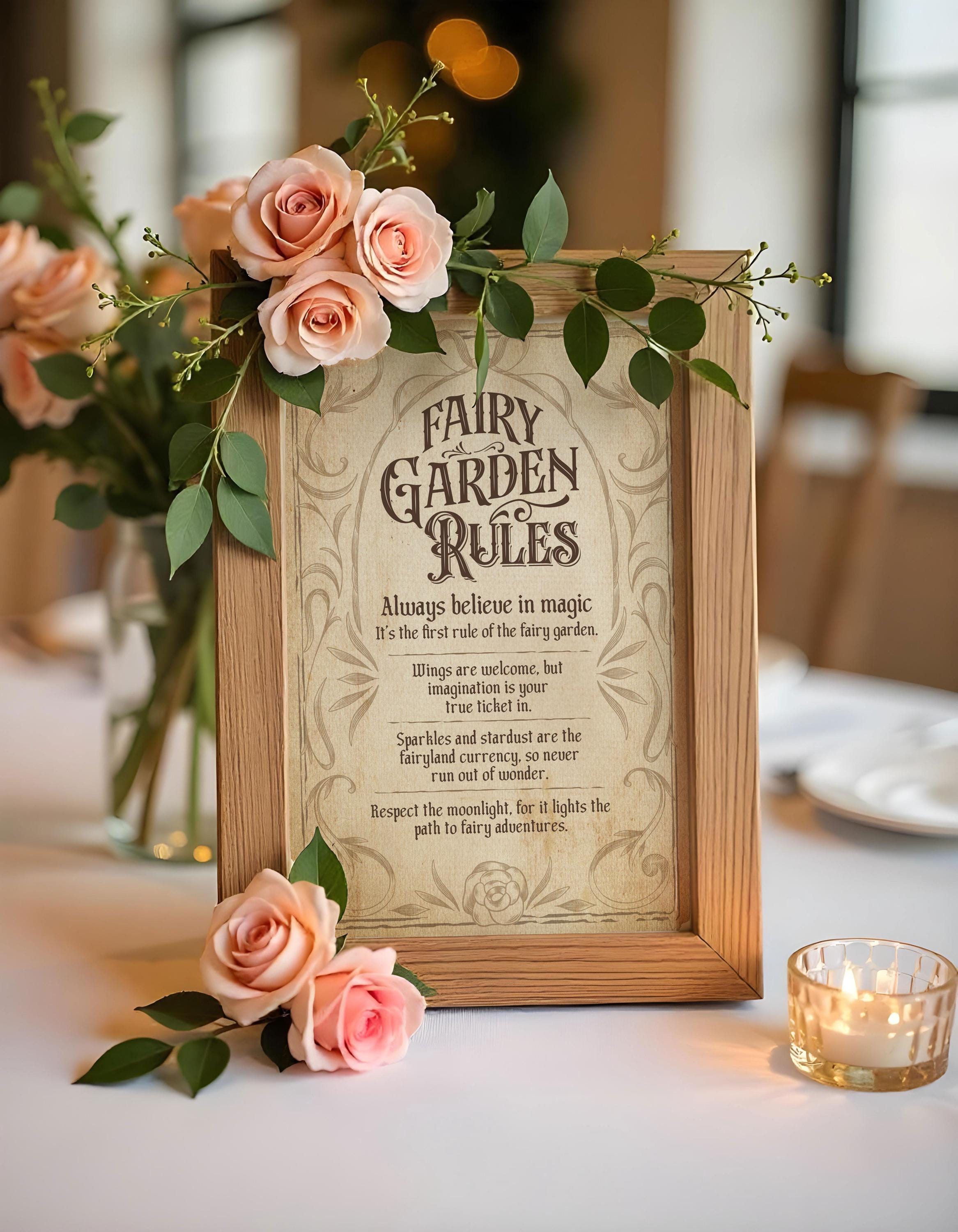 Secret Garden Theme Favors