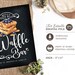 Waffle Bar - Waffle Station Sign - Chalkboard - Printable - Digital ...