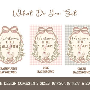Editable Welcome, Little Silly Goose Sign | Editable Canva Template ...