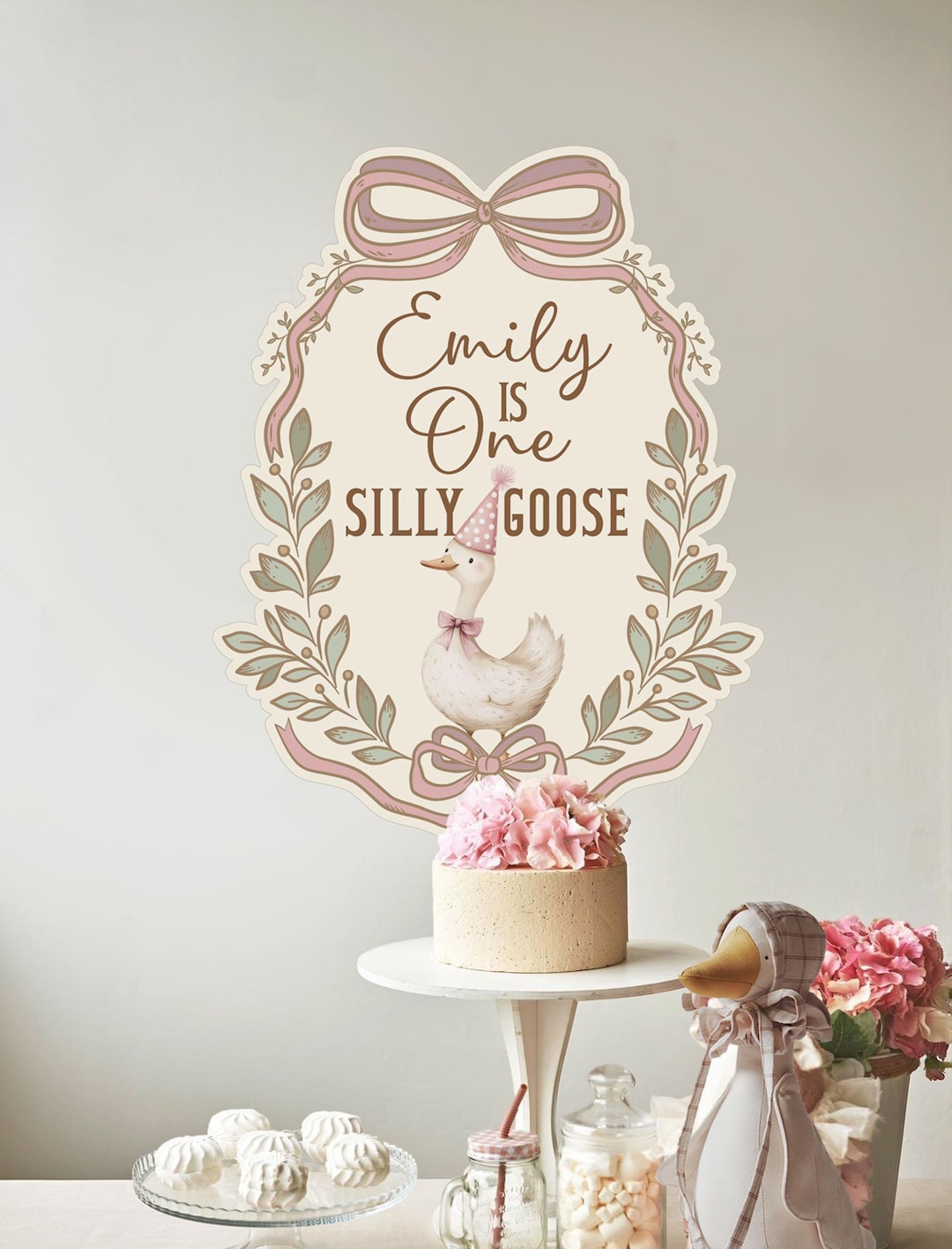 Editable One Silly Goose Sign | Editable Canva Template | Silly Goose ...