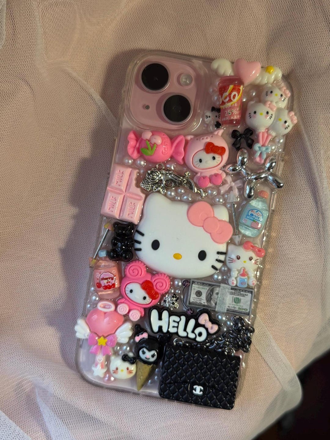Hello Kitty Rich Girl Decoden Case iPhone 15 Plus - Etsy