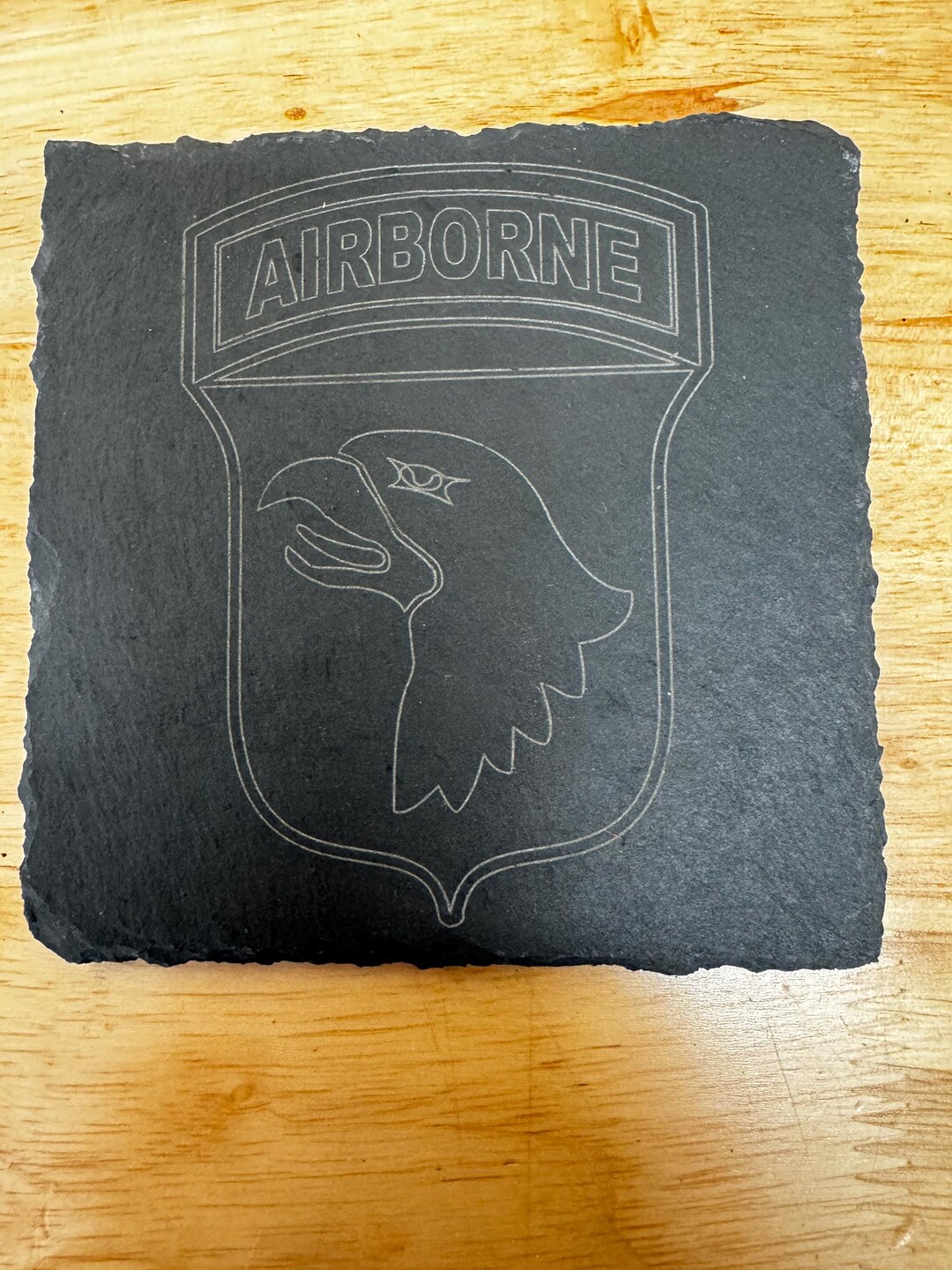 US ARMY 101st AIRBORNE Slate Coaster Set - Etsy