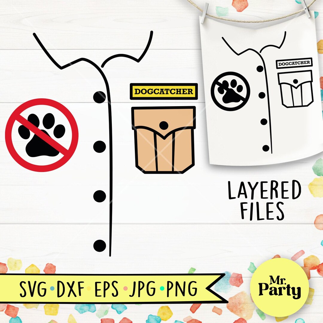 Dogcatcher Uniform Svg, Dogcatcher Costume SVG, Dogcatcher Shirt Svg ...