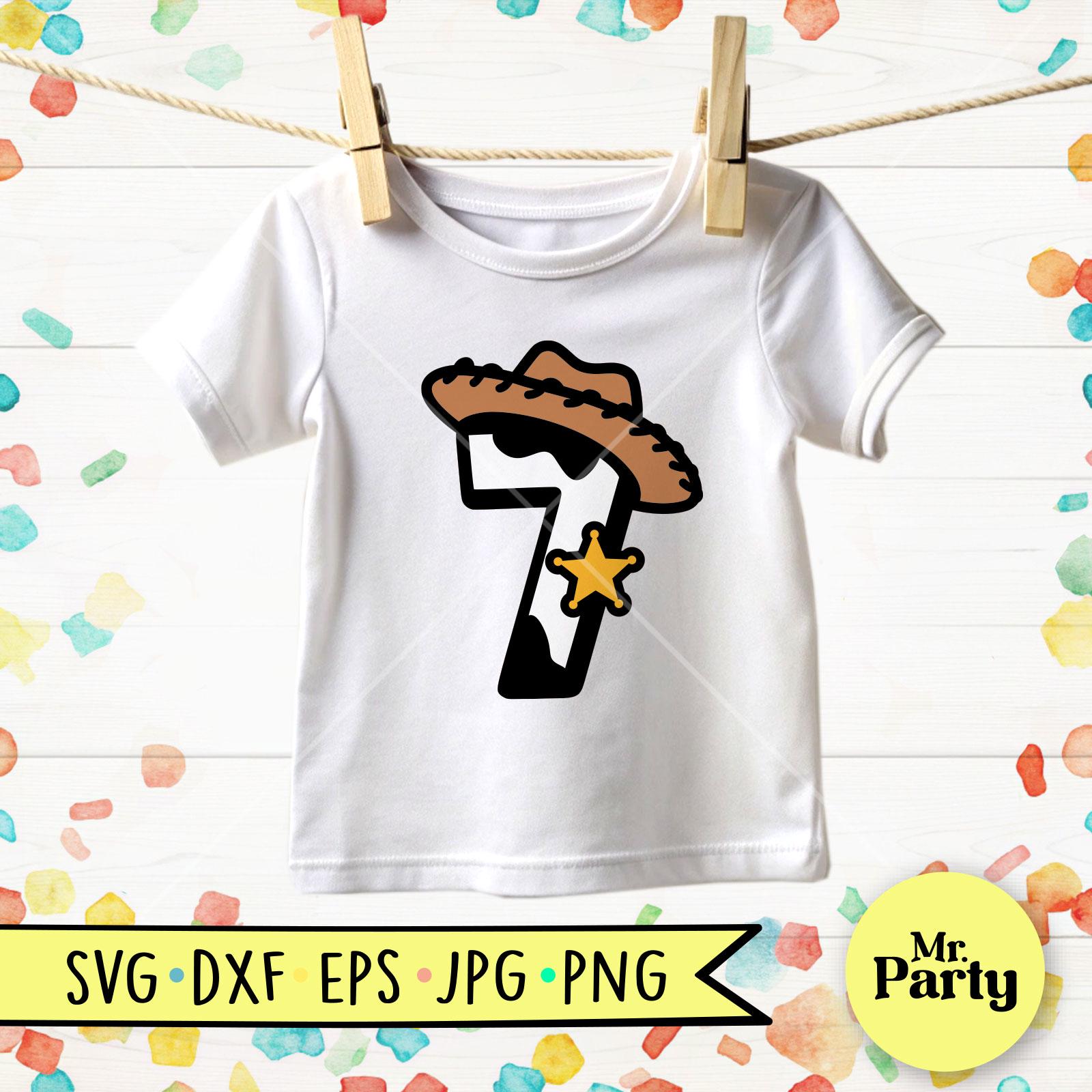 Cowboy Number Birthday Svg, Cowboy Topper Svg, Sheriff Star Svg, Party ...
