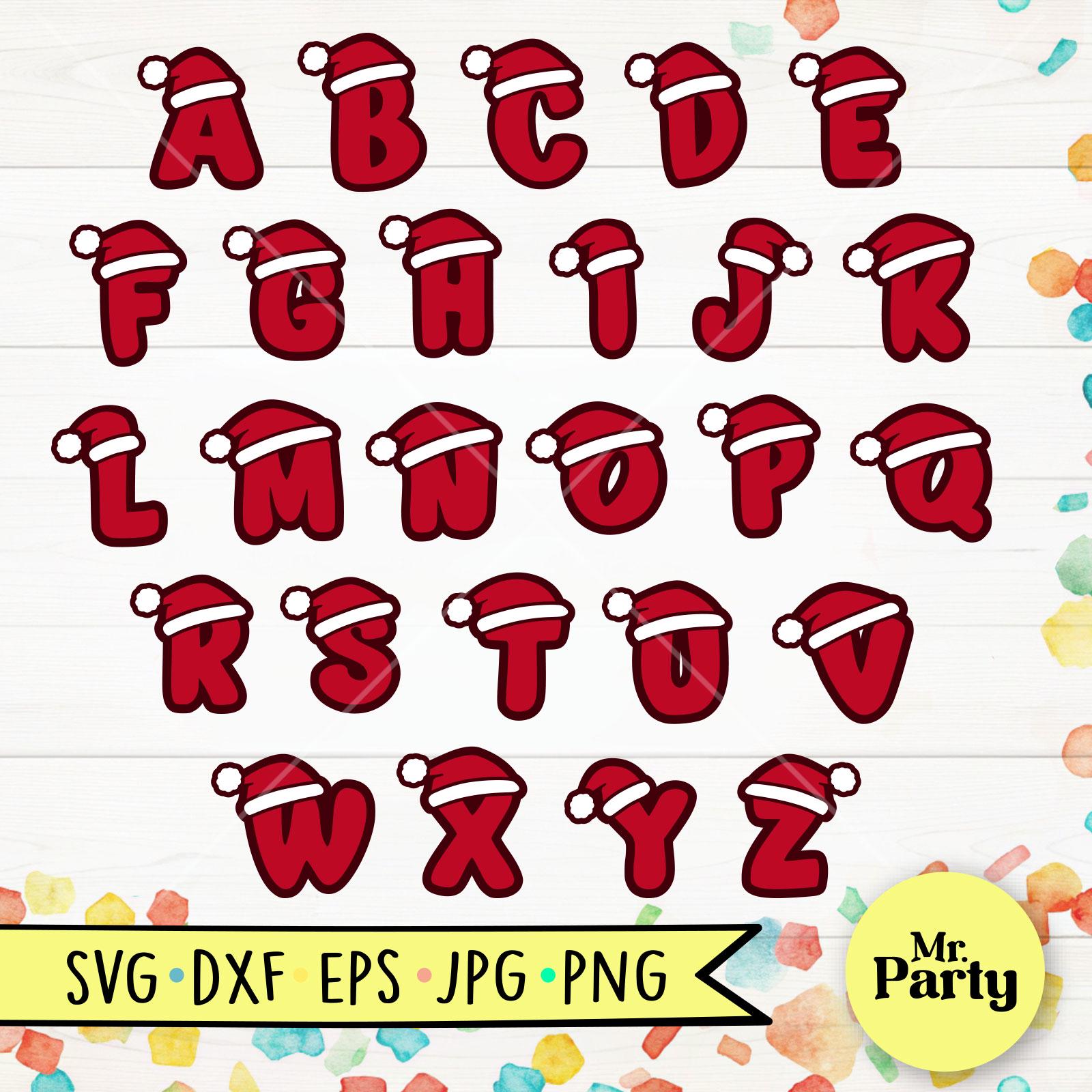 Christmas Alphabet SVG Bundle, A-Z Letters Svg, Christmas Gifts Idea ...