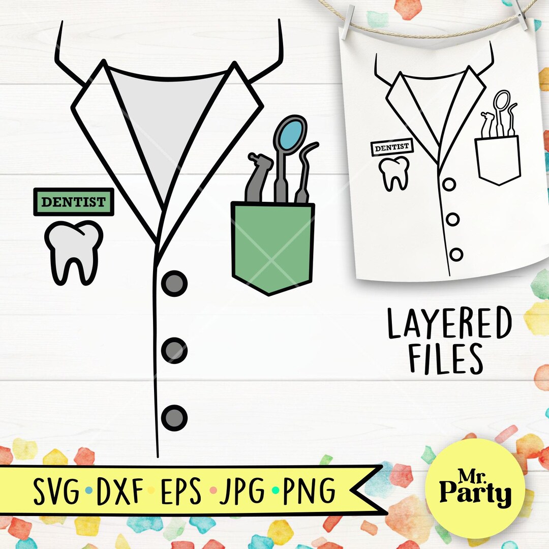 Dentist Uniform Svg, Dentist Costume SVG, Dentist Shirt Svg, Halloween ...
