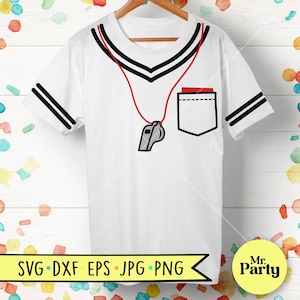 Referee Svg, Referee Uniform Svg, Referee Shirt Svg, Halloween Shirt ...