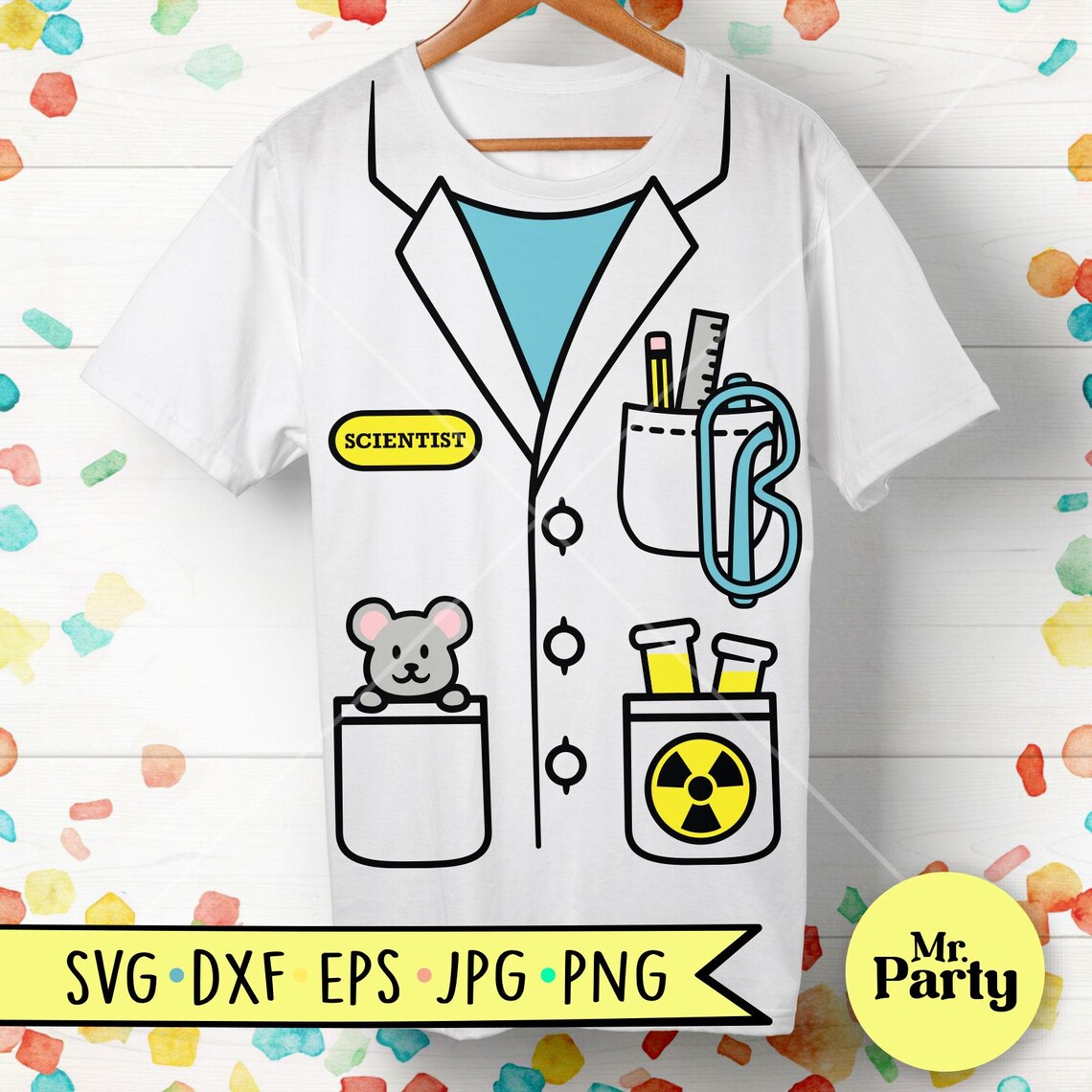 Scientist Uniform Svg, Mad Scientist Costume SVG, Scientist Shirt Svg ...