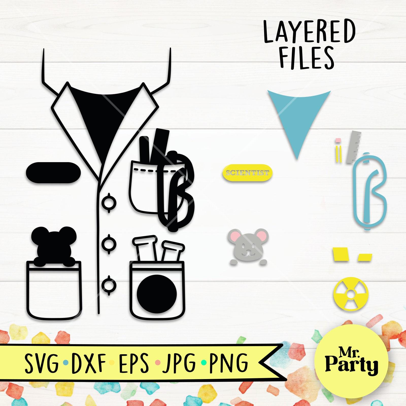 Scientist Uniform Svg, Mad Scientist Costume SVG, Scientist Shirt Svg ...