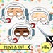Boy Astronaut Mask Printable Coloring, Astronaut Party, Printable and ...