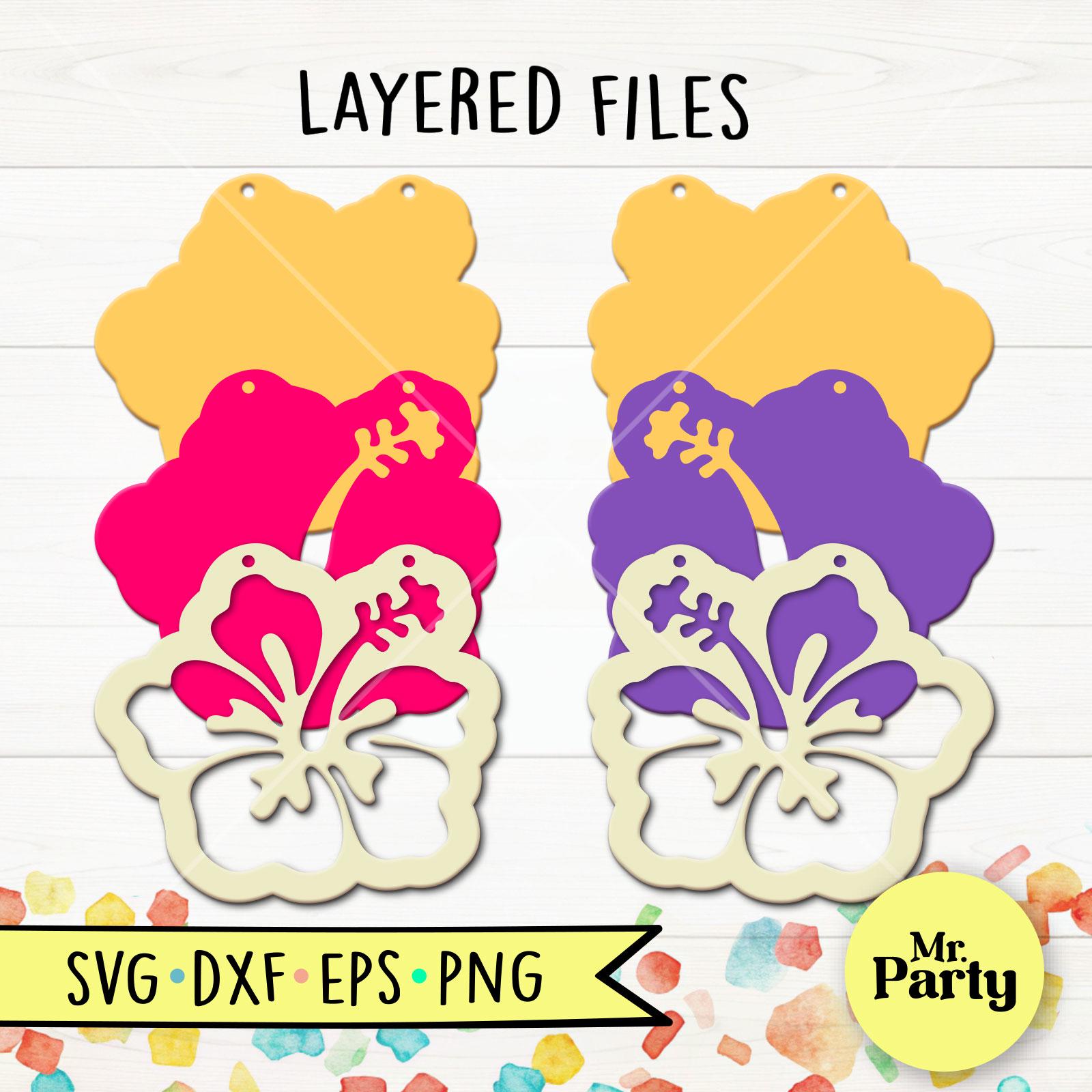 Hawaiian Flowers Banner Svg, Tropical Leaves Banner, Hawaiian Garland ...