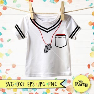 Referee Svg, Referee Uniform Svg, Referee Shirt Svg, Halloween Shirt ...