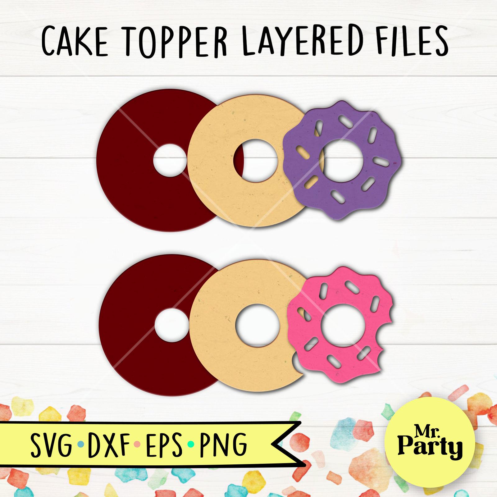 Dona 4th Birthday SVG, Donuts Topper Svg, Decoration Sweet Topper Svg ...