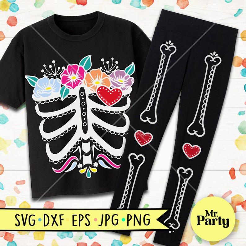 Floral Catrina Svg, Catrina Costume, Catrina Dress, Skeleton Costume ...