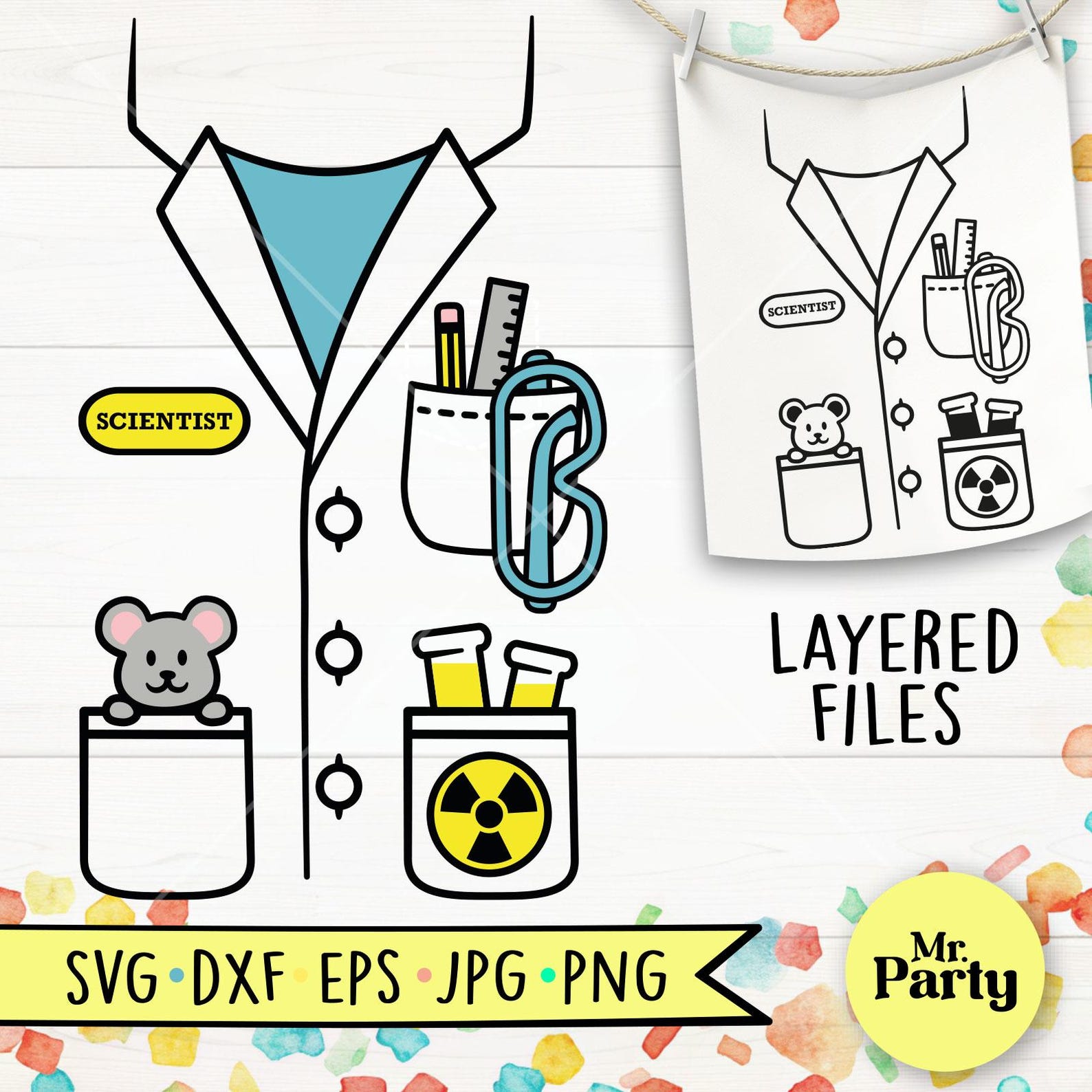 Scientist Uniform Svg, Mad Scientist Costume SVG, Scientist Shirt Svg ...