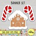Christmas Banner Svg, Candy Garland SVG, Gingerbread House Garland SVG ...
