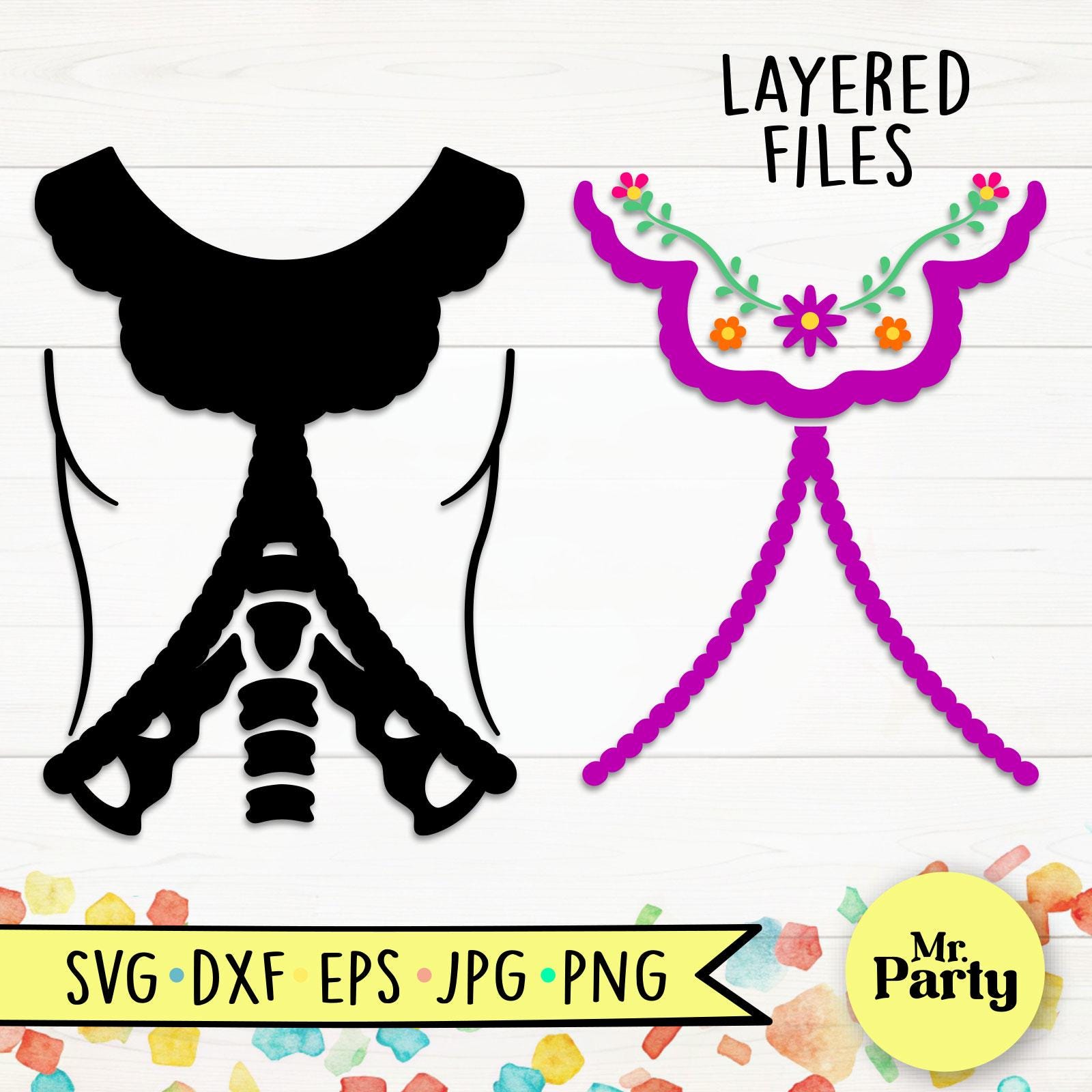 Catrina Svg, Catrina Costume Svg, Catrina Dress, Skeleton Costume ...