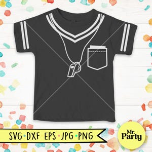 Referee Svg, Referee Uniform Svg, Referee Shirt Svg, Halloween Shirt ...
