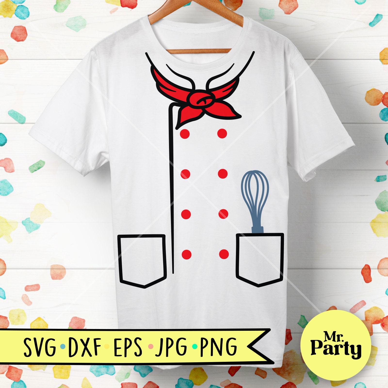 Chef Costume SVG, Chef Shirt Svg, Halloween Shirt, Halloween Svg, Chef ...