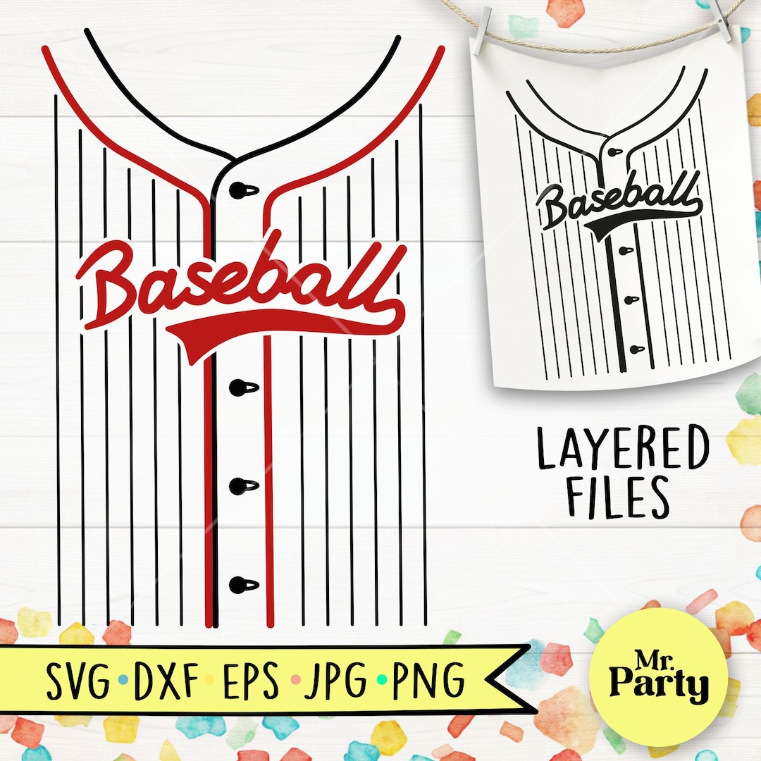 Baseball Shirt Svg, Baseball Striped T-shirt, Baseball Costume SVG ...