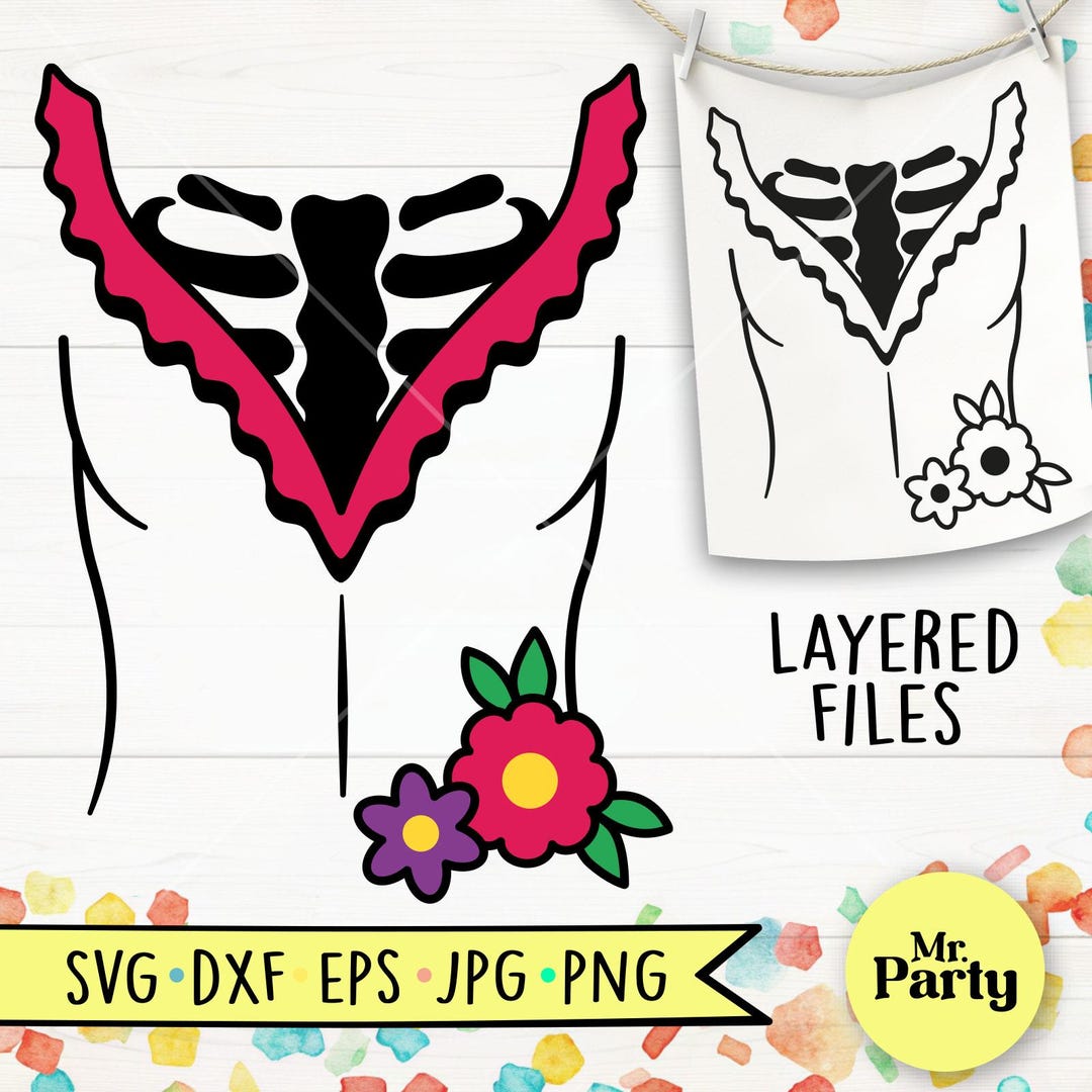 Catrina Svg, Catrina Costume Svg, Catrina Dress, Skeleton Costume ...