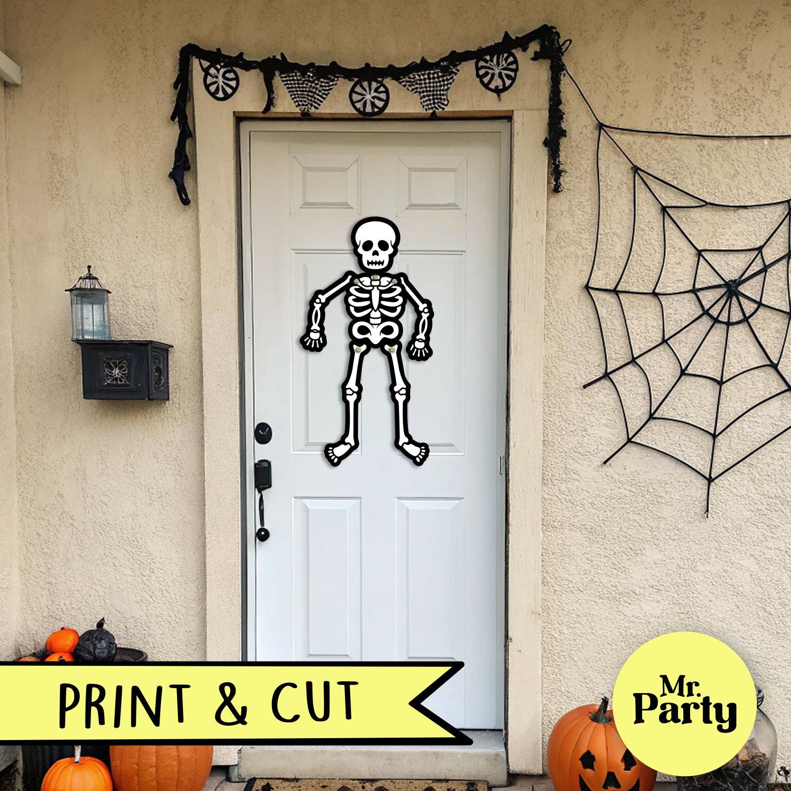 Printable Skeleton Craft 20 Inch, Skeleton Cut Craft, Easy Skeleton Pdf ...